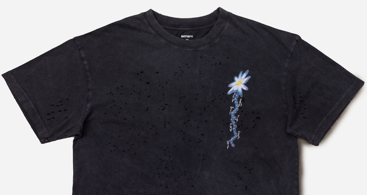 Satisfy Mothtech T-shirt Aged Black 21002-AB-EWS